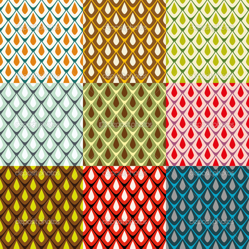 Seamless patterns collection Stock Vector by ©glorcza 30515387