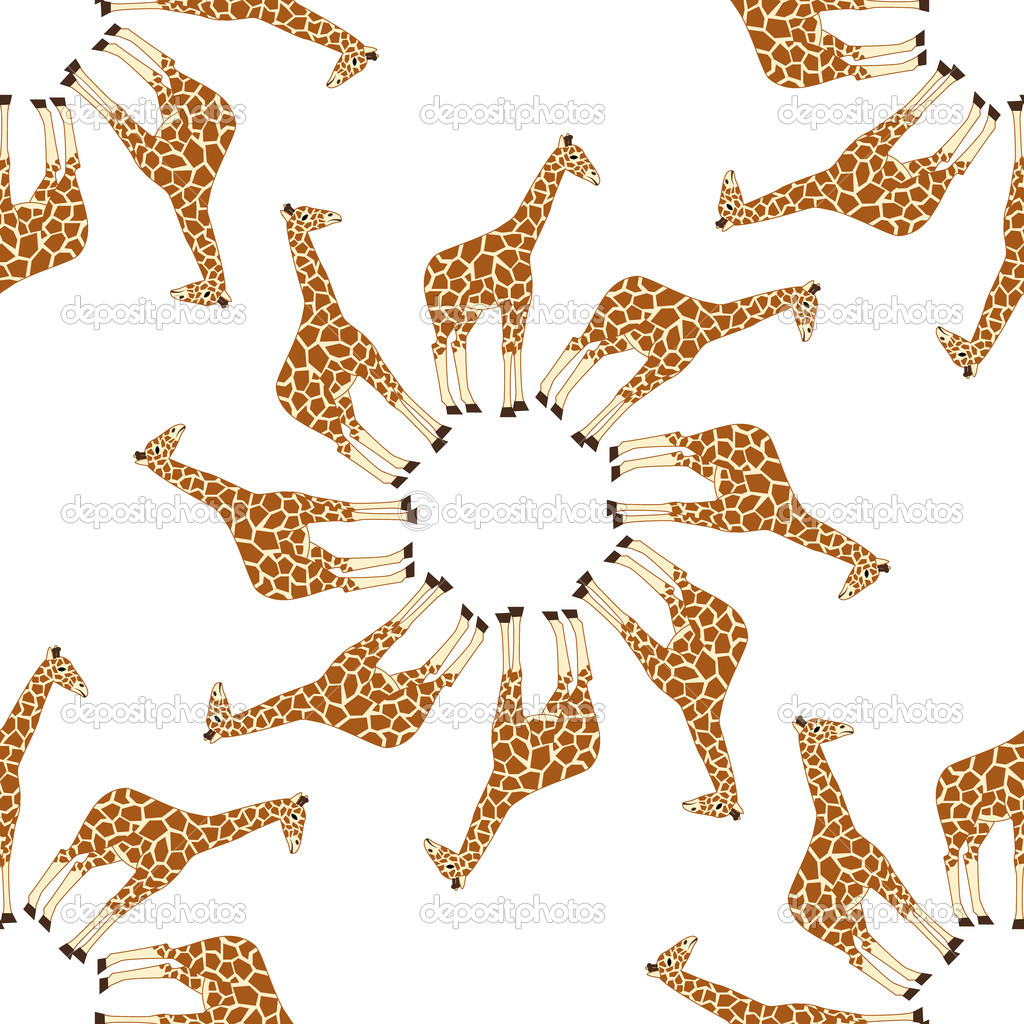 Seamless giraffe pattern — Stock Vector © glorcza #33725191