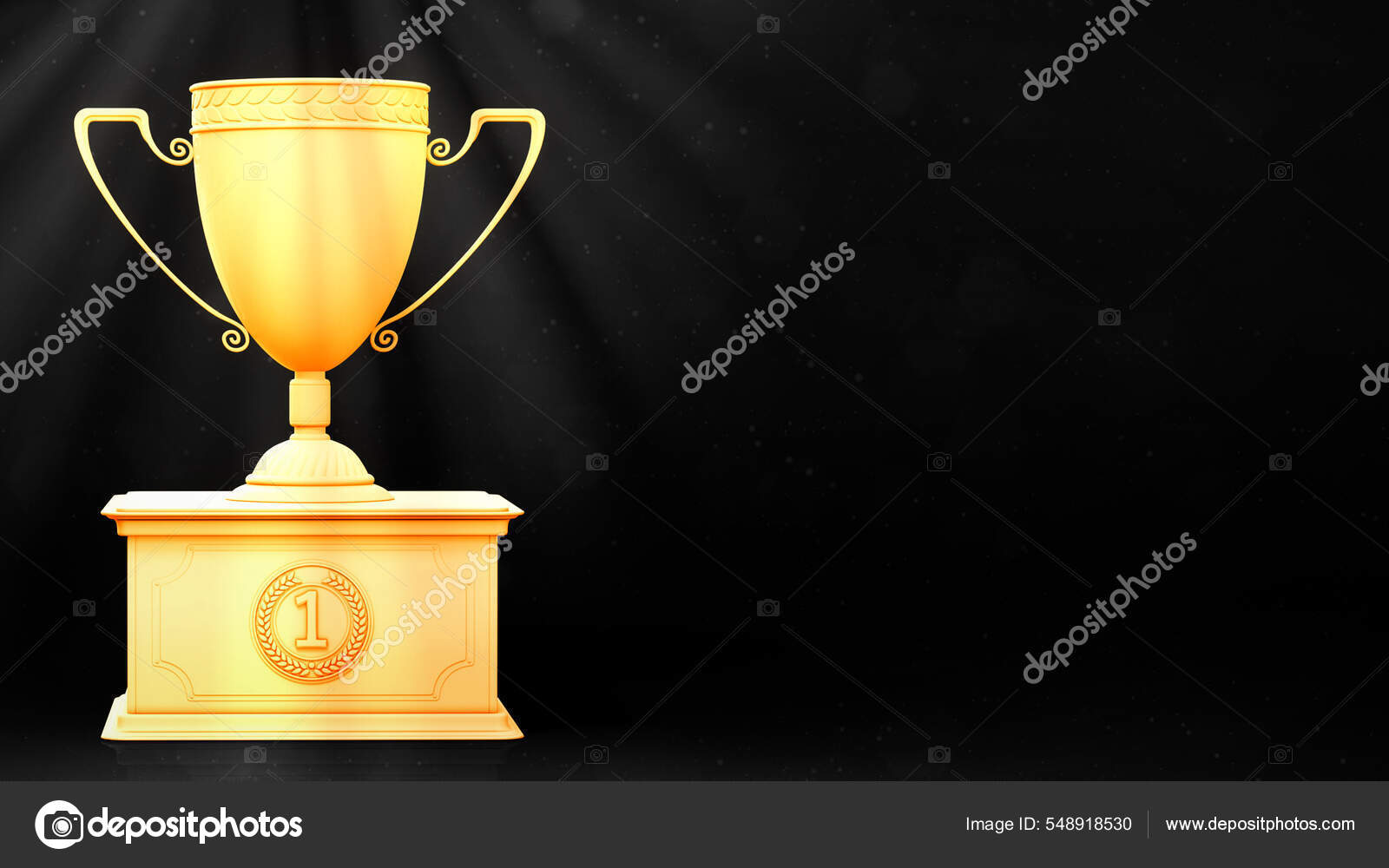 Orange 1St Place Prize Goblet Pedestal Competition Sign Object ...