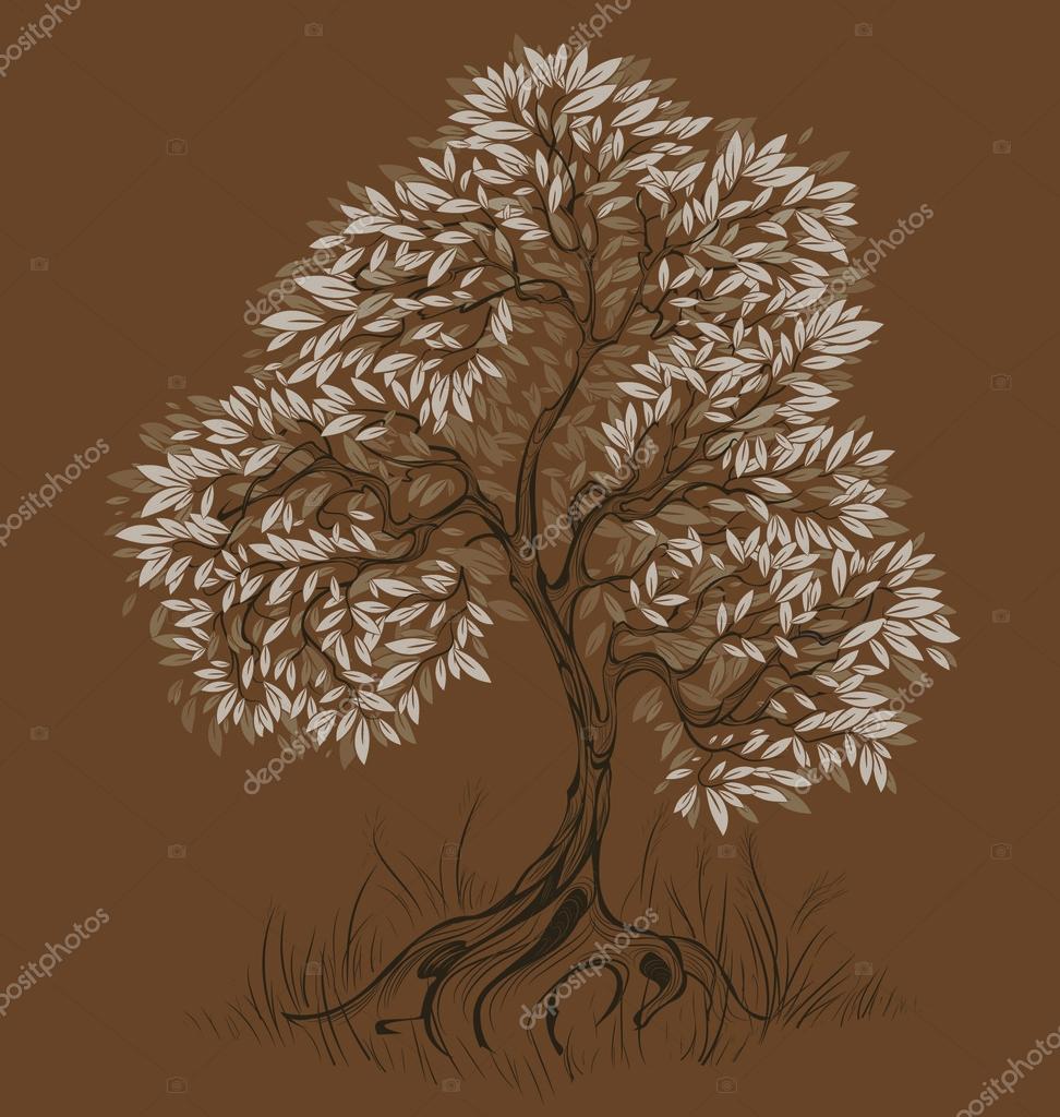 Brown tree Stock Vector Image by ©blackmoon979 #44116161