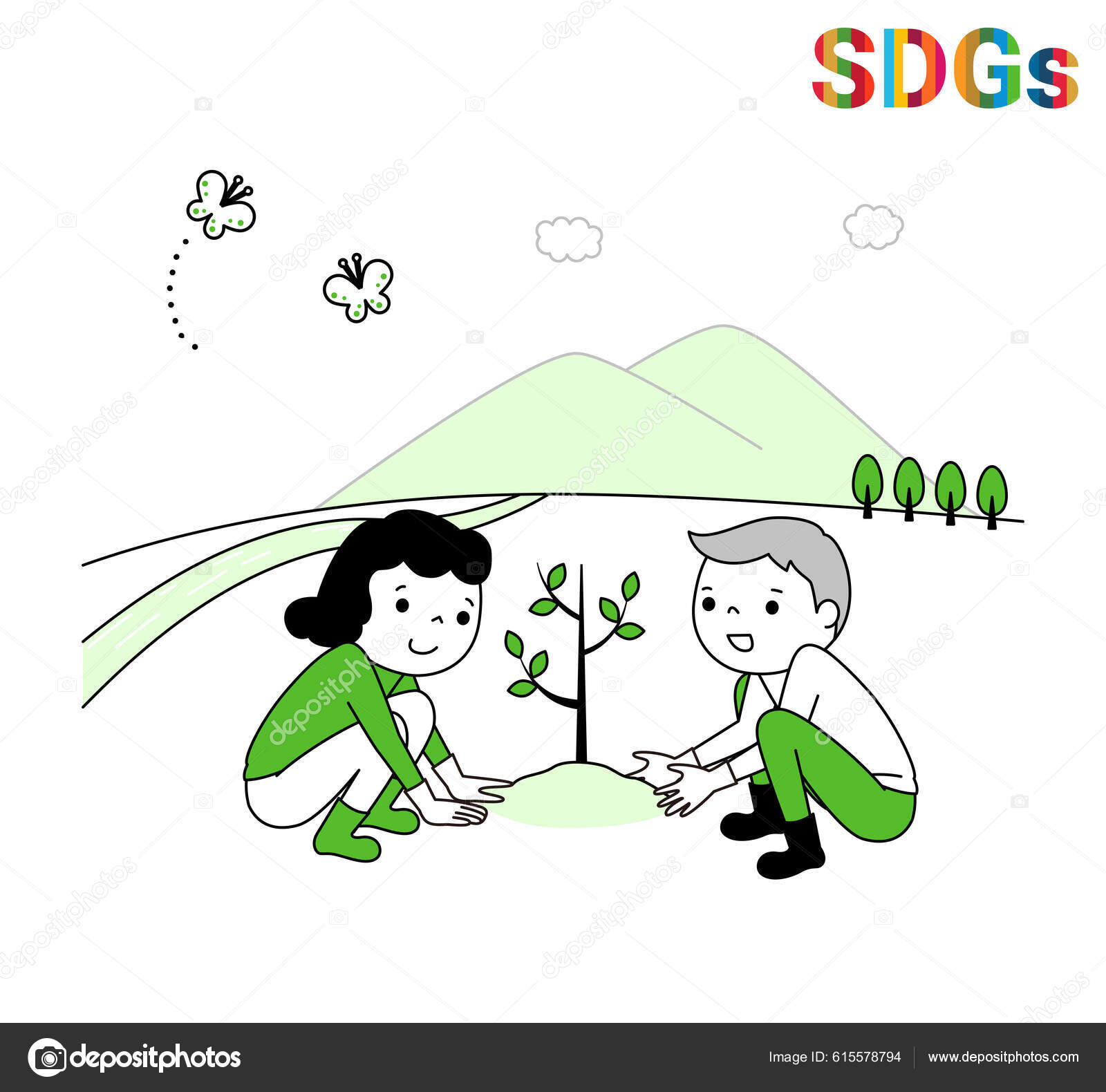 Sdgs Goal15 Life Land Sdgs Image Image Illustration Goal15 Life Stock ...