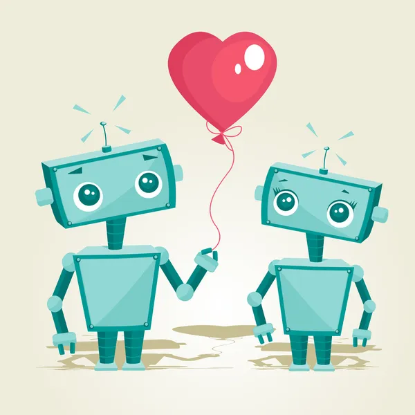 Robot love imágenes de stock de arte vectorial | Depositphotos