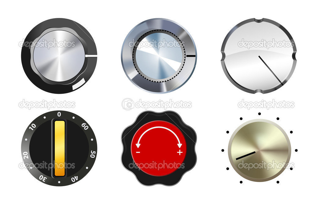 Knobs set Stock Vector Image by ©kovacevic #18003519