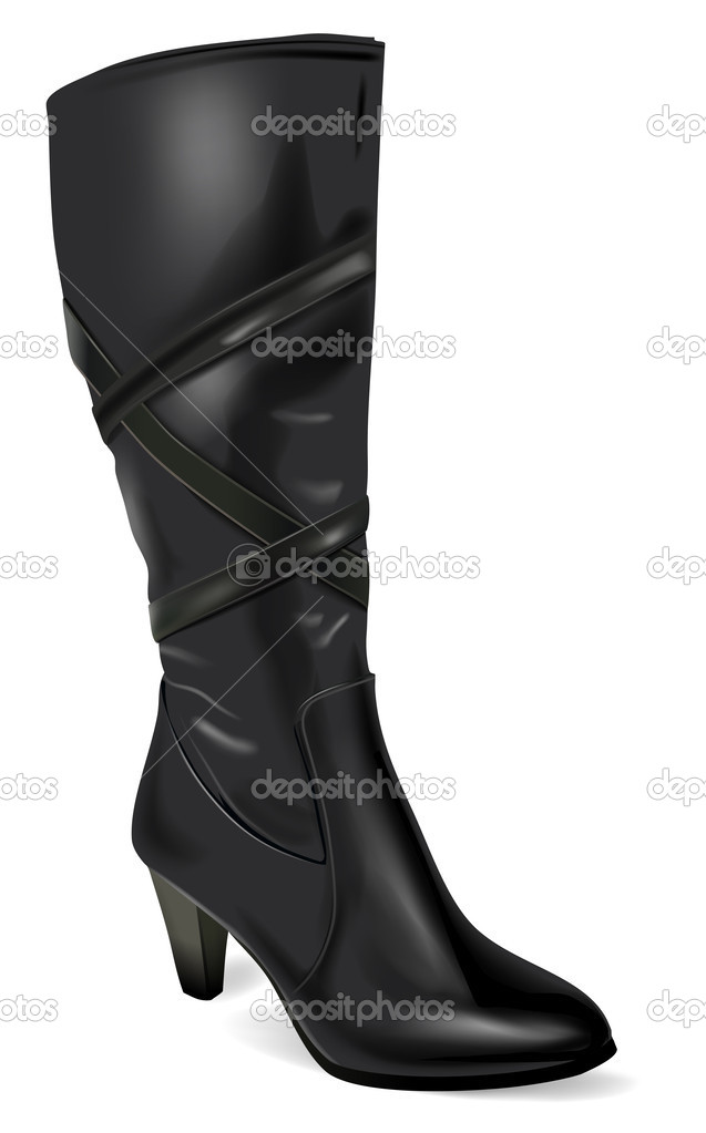 Black boots Stock Vector by ©kovacevic 33173709