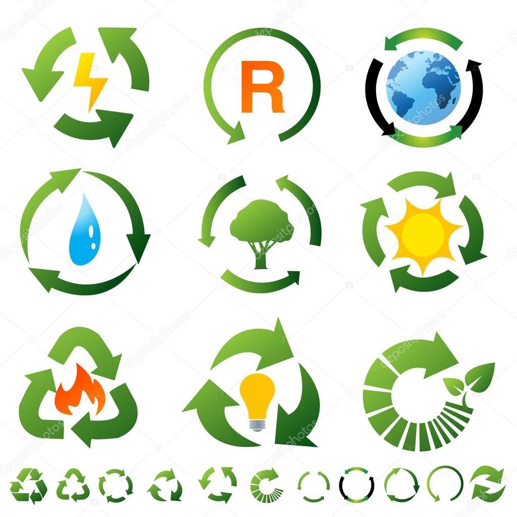 Set of environmental recycling icons Stock Photo by ©nezezon 13783331 Set of environmental recycling icons Stock Photo by ©nezezon 13783331
