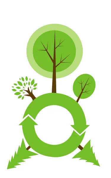 Reciclar logo con árbol Stock Photos, Royalty Free Reciclar logo con ...