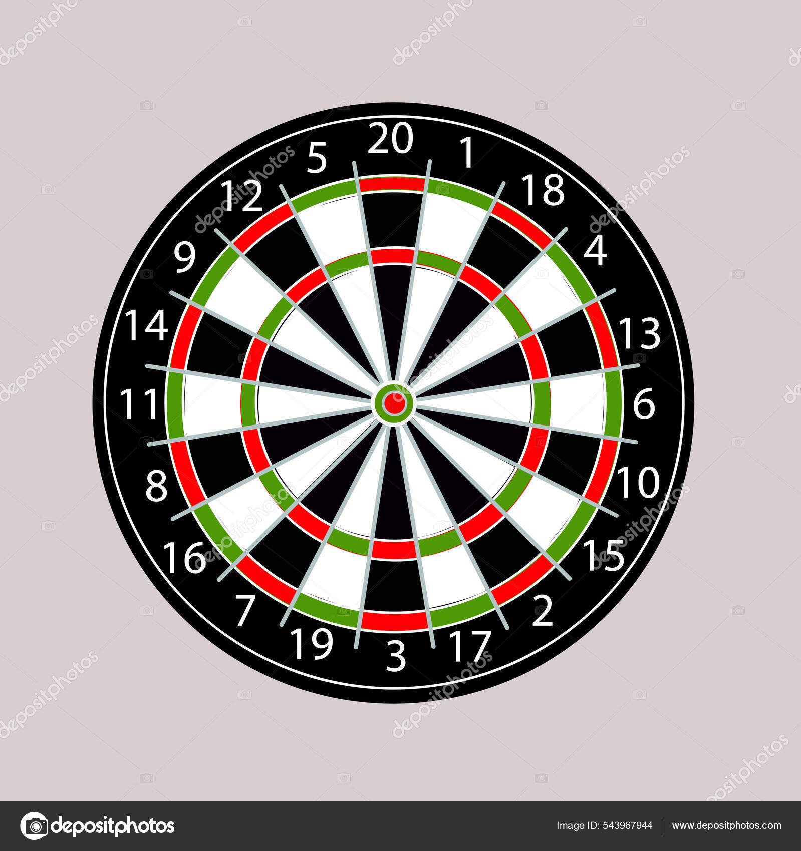 Darts Vector Gray Background Stock Vector Image by ©nezezon #543967944
