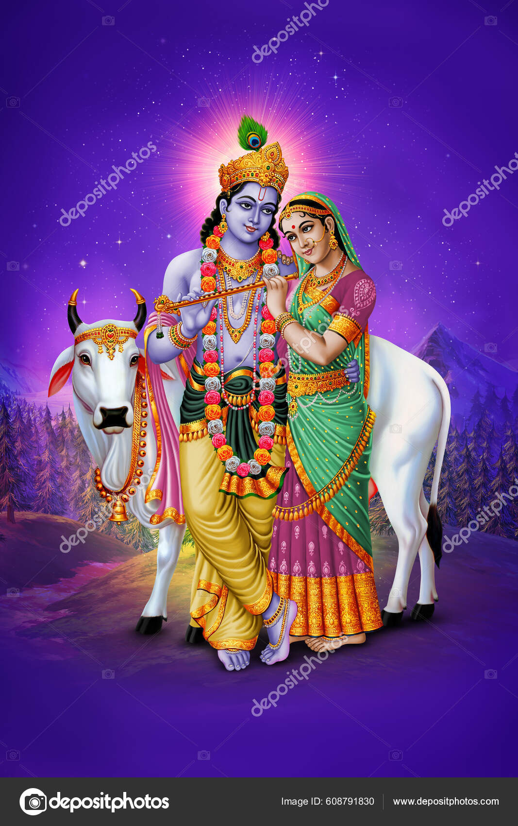 Fond D'écran De Dieu Krishna