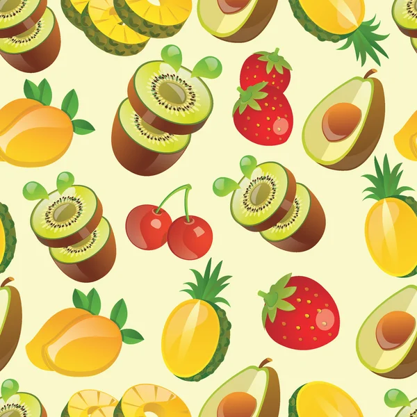 Fruit pattern vector Stock Vector Image by ©andreev-fs #22744429