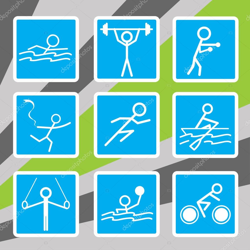 Olympic sport icons Stock Vector by ©Astartu 12645459