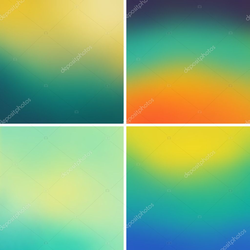 Abstract Colorful Blurred Vector Backgrounds Set 11 Stock Vector Image