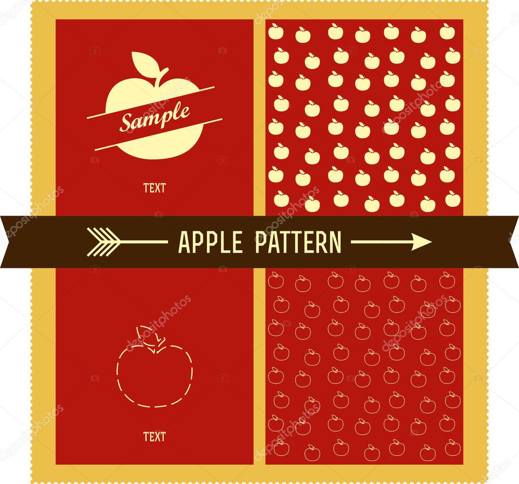 Apple pattern Stock Vector Image by ©ivanovakristina #28264901