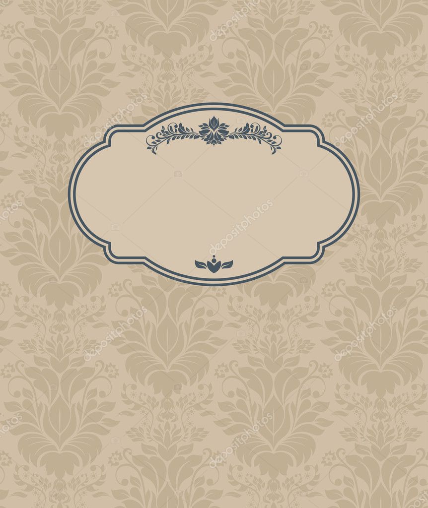 Vintage background, antique greeting card Stock Vector by ©nataliia-ku ...