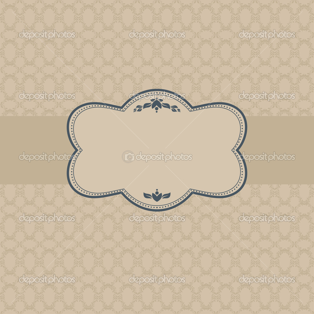 Vintage background, antique greeting card Stock Vector by ©nataliia-ku ...