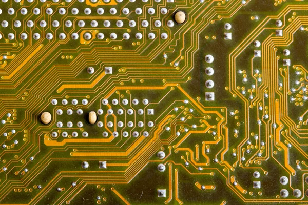 Part of the printed-circuit board - Stock Image - Everypixel