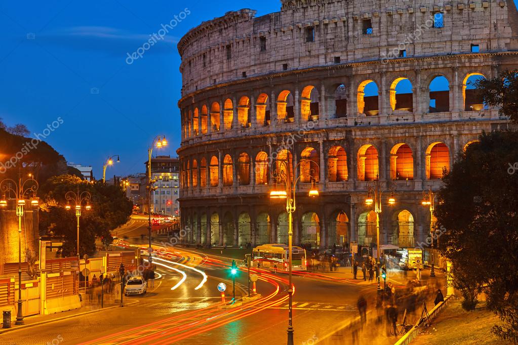 Colosseum at night Stock Photo by ©sborisov 32371005