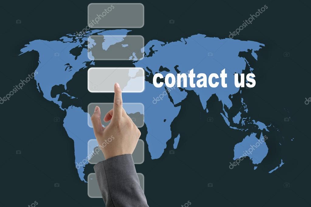 World contact us — Stock Photo © vichie81 #12788278
