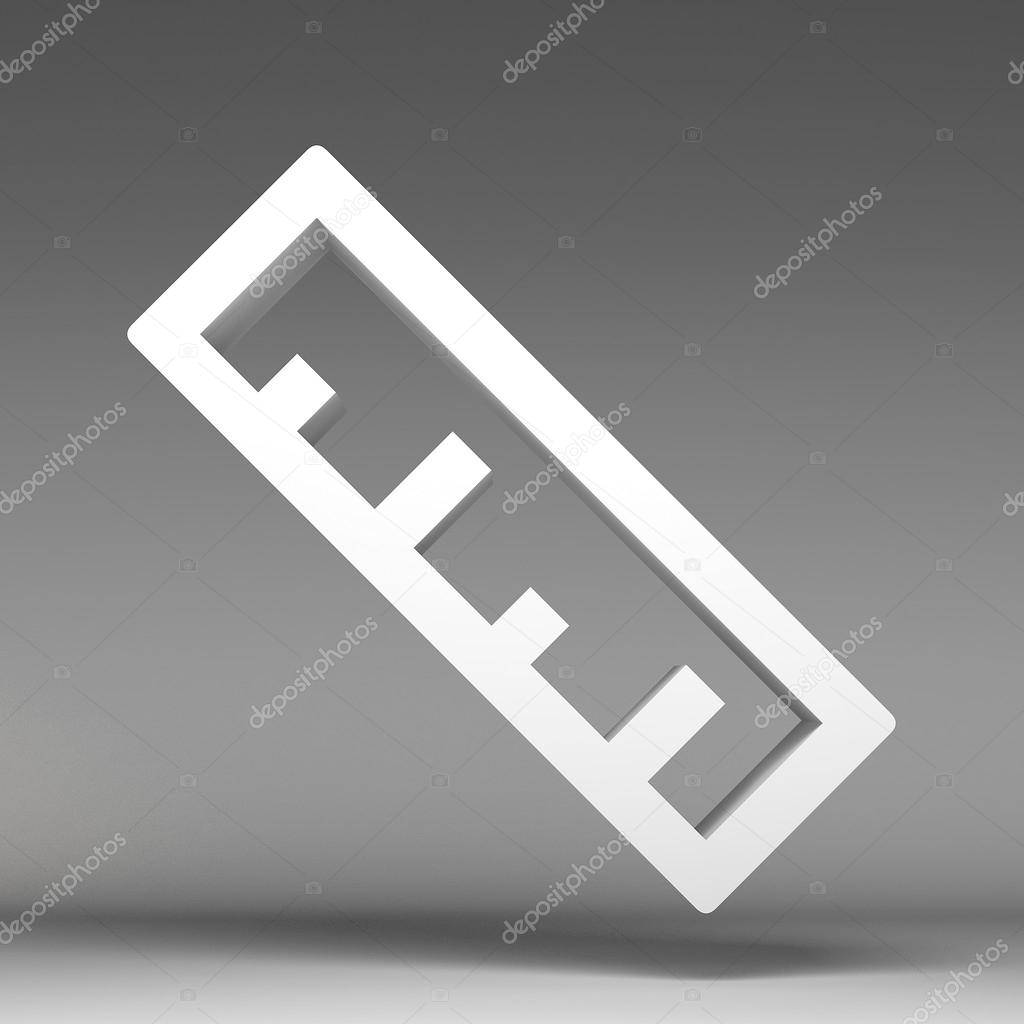 3d ruler icon — Stock Photo © tigger11th #19172563