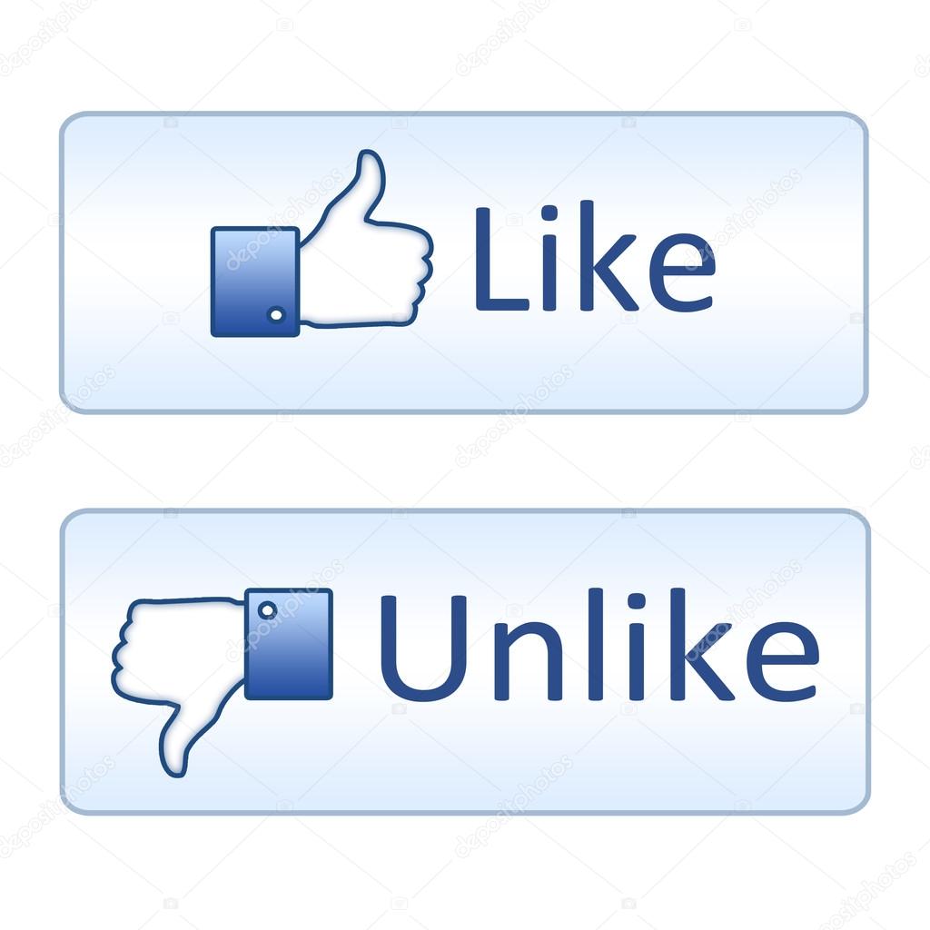 Set like and unlike buttons — Stock Photo © rozelt #13472033