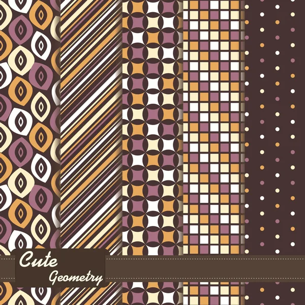 Geometry cute seamless pattern Vector Art Stock Images | Depositphotos