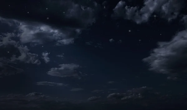 Night Sky Clouds Hd