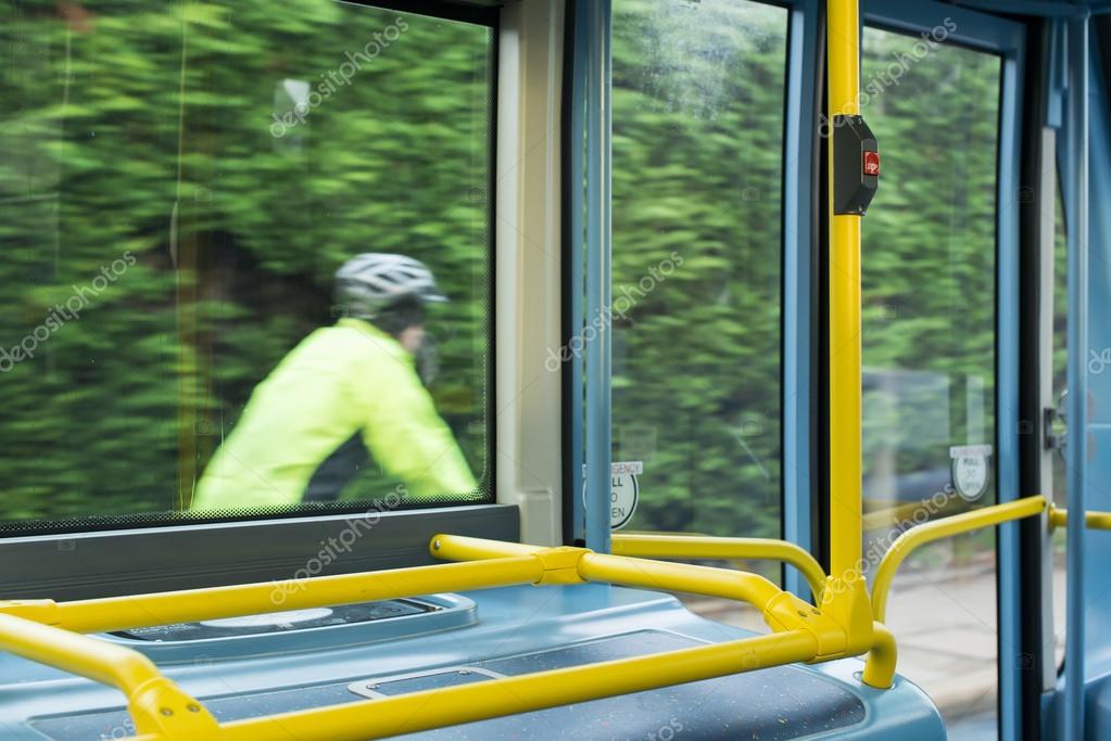 Autobús Interior en el transporte público: fotografía de stock ...
