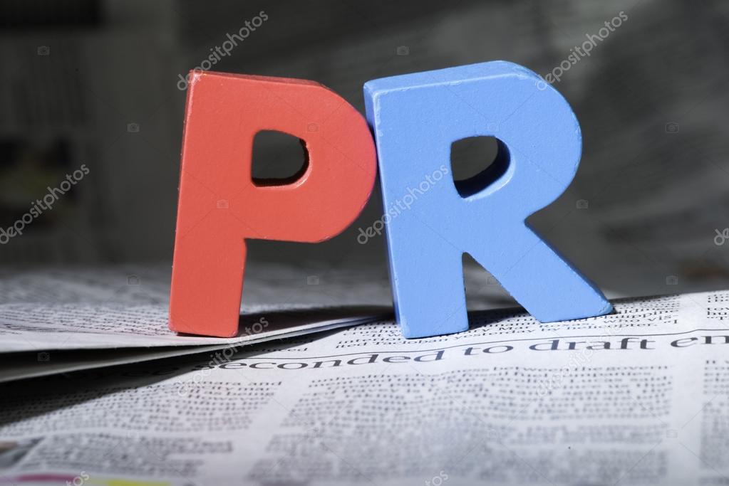 Word PR on newspaper — Stock Photo © deyangeorgiev2 #45620343