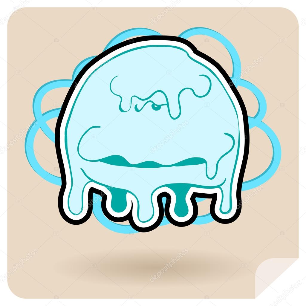 Angry jellyfish — Stock Photo © 1507kot #12764329