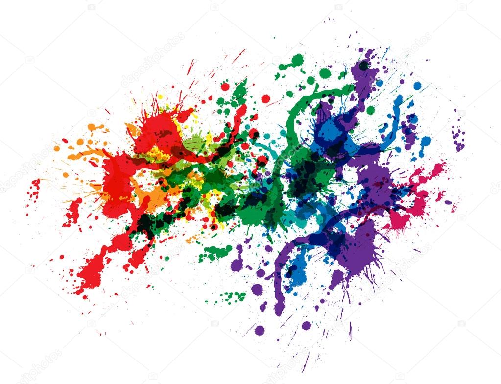 Color paint splashes — Stock Photo © 1507kot #12771400