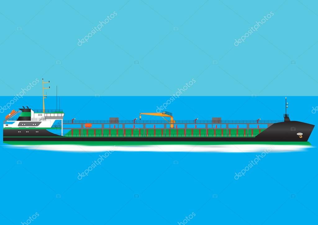 Oil Tanker Ship Stock Vector Image by ©d40xboy #25076551
