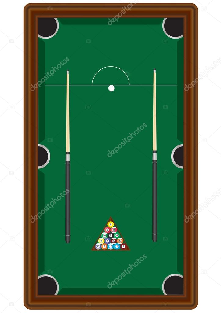Pool Table Stock Vector Image by ©d40xboy #36724247