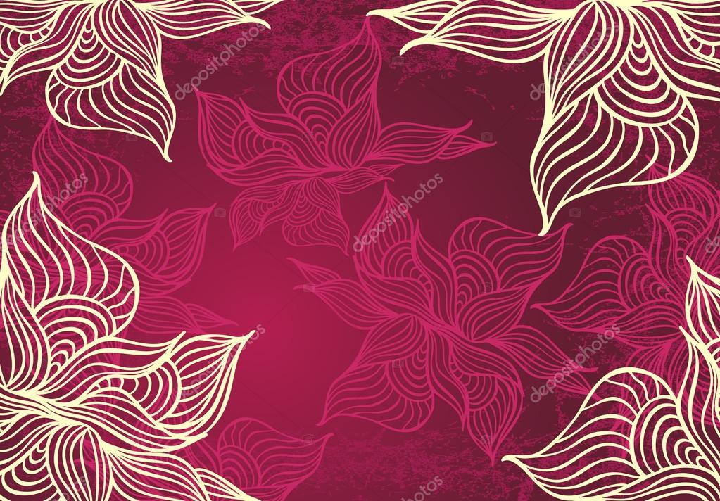 Maroon Floral Pattern