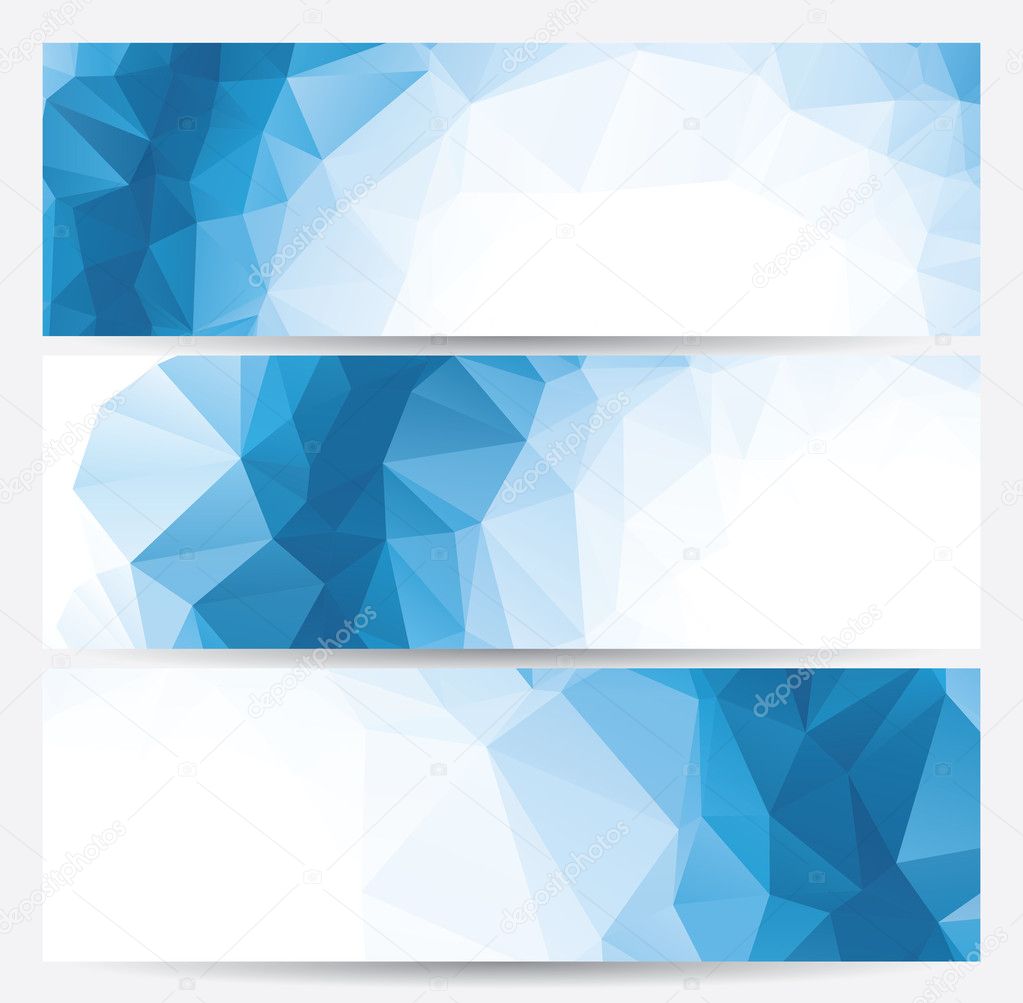 Abstract Geometric Banners Headers Stock Vector By ©nubephoto 32720469
