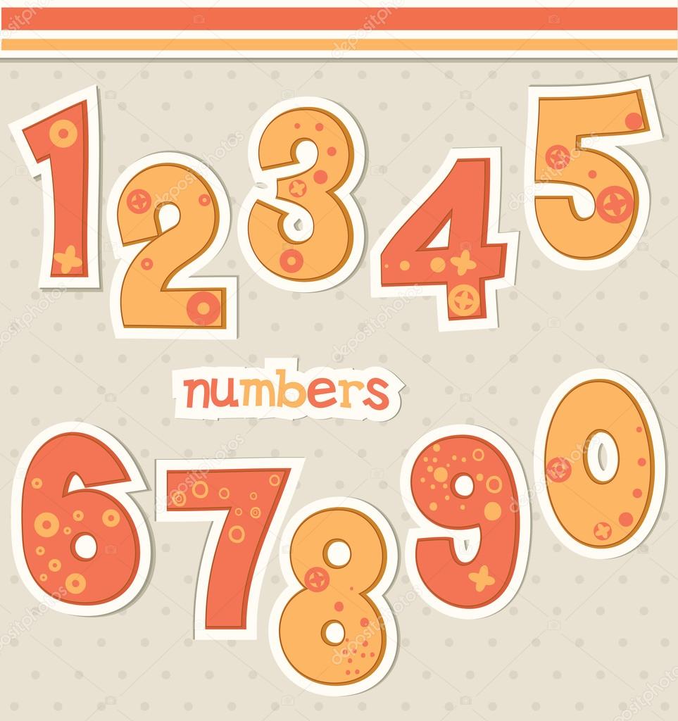 Cute cartoon numbers Stock Vector Image by ©nnfotograf #18547399