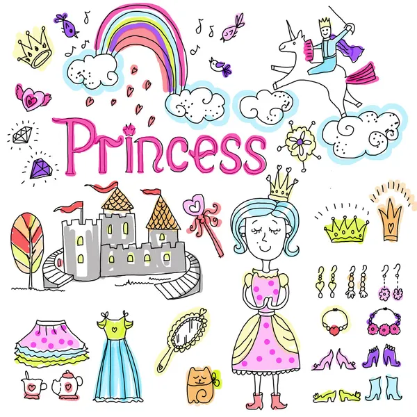 Hand-Drawn Princess Notebook — Stock Photo © nnfotograf #39831279
