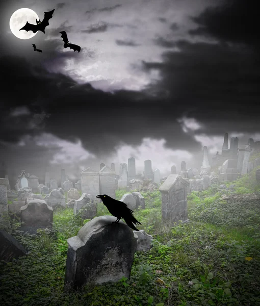 Spooky graveyard — Stock Photo © jag_cz #12556396