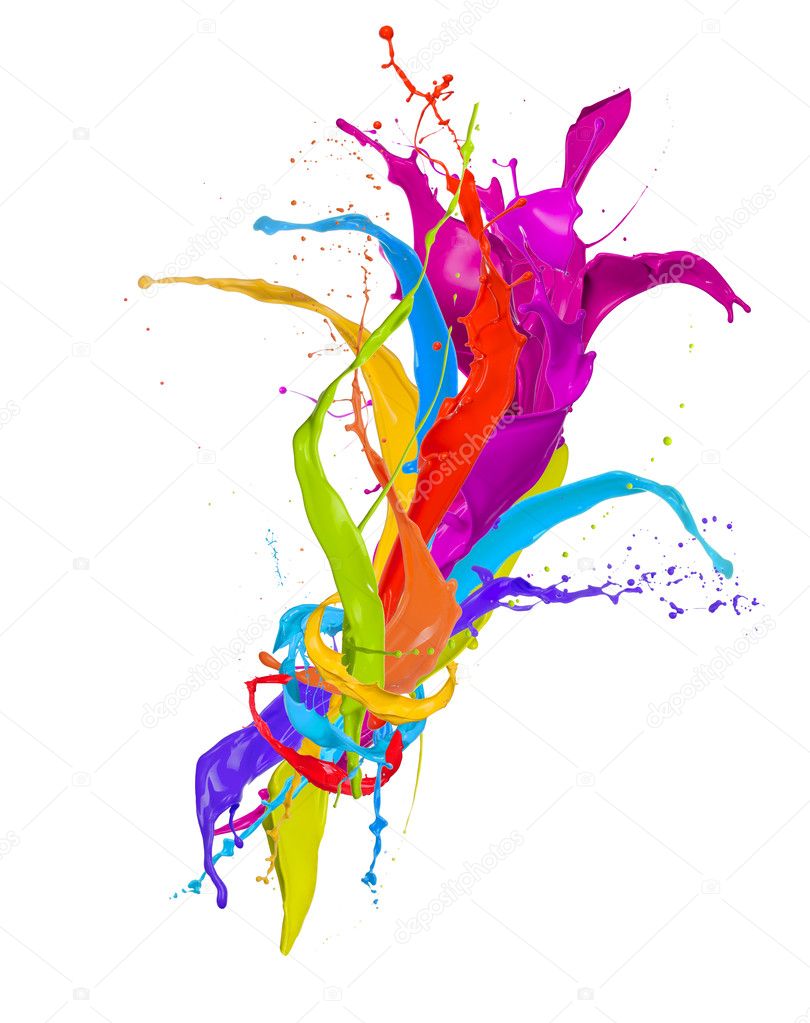 Colored splashes — Stock Photo © jag_cz #12975917