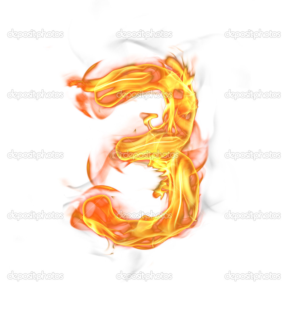 Fire number — Stock Photo © jag_cz #15310037