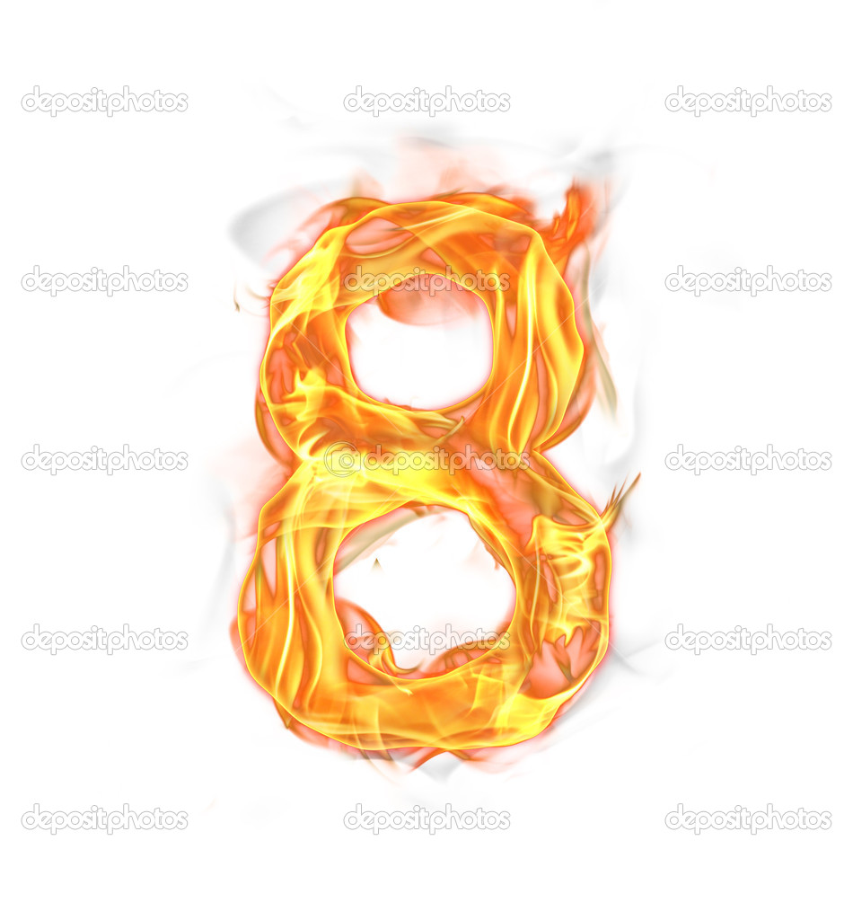 Fire number — Stock Photo © jag_cz #15310055