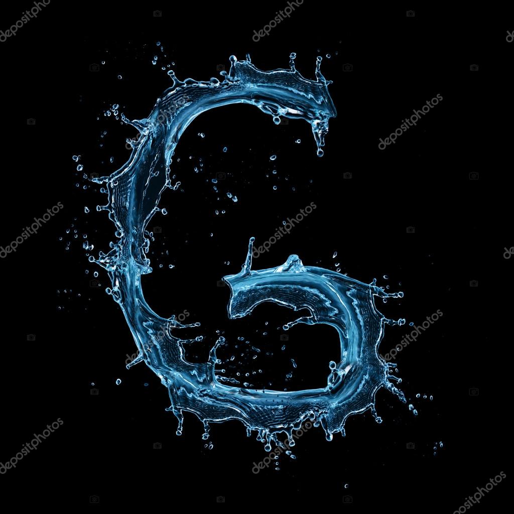 Water letter Stock Photo by ©jag_cz 18860101