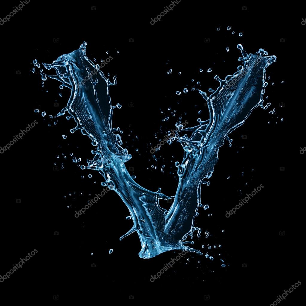 Water letter Stock Photo by ©jag_cz 18860185