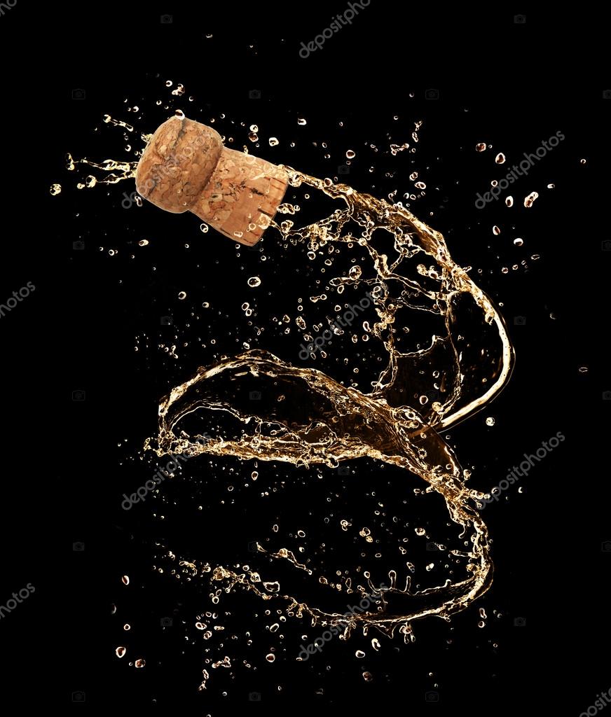 Champagne splash Stock Photo by ©jag_cz 18940289