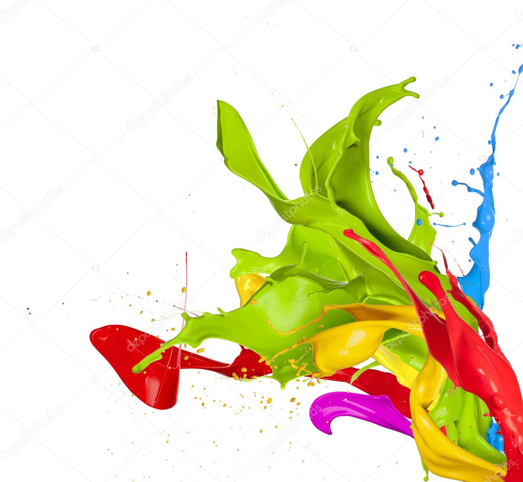 Colored splashes Stock Photo by ©jag_cz 21676999