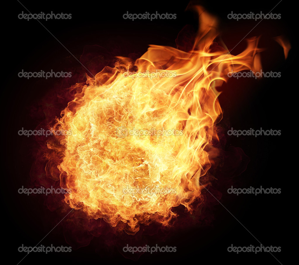 Quotsymbol Of A Flying Soccer Ball With Pink Fire Flames On