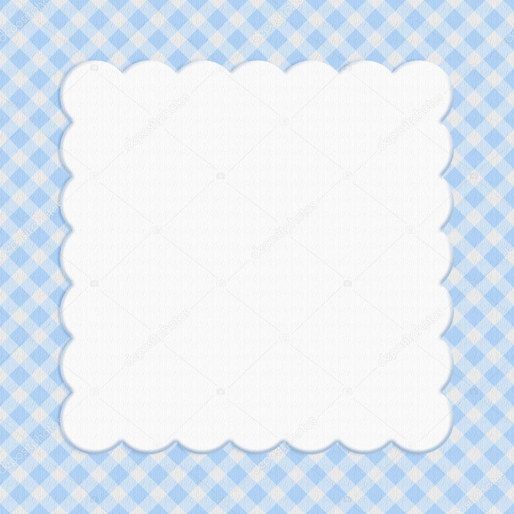 Blue Checkered Border