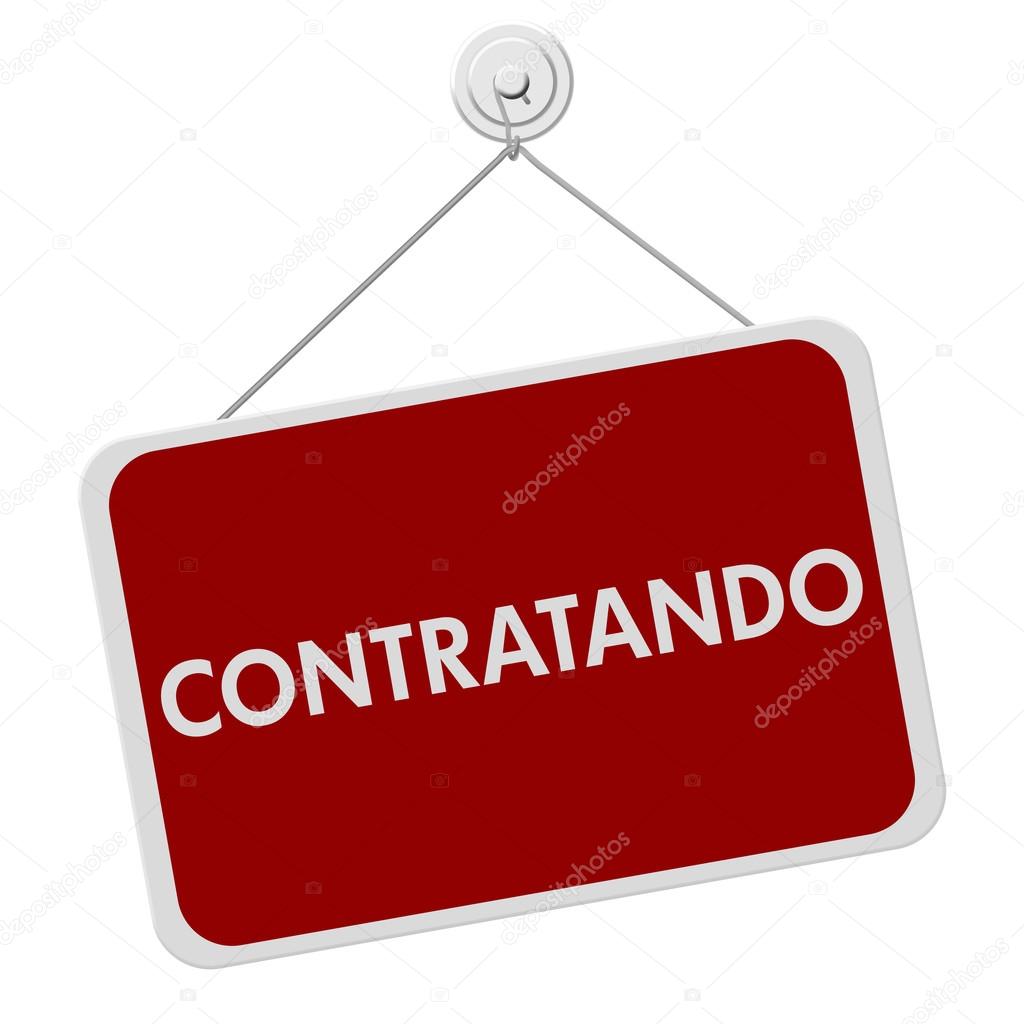 Contratando Sign Stock Photo by ©karenr 27254723
