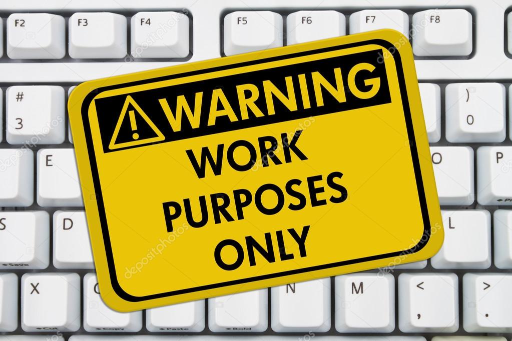 Using your computer for work only — Stock Photo © karenr #28483941