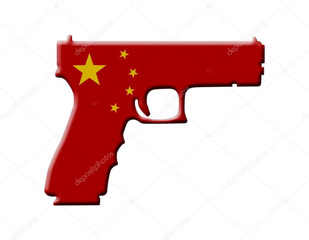 Handgun weapon in China Stock Illustration by ©karenr #32744569