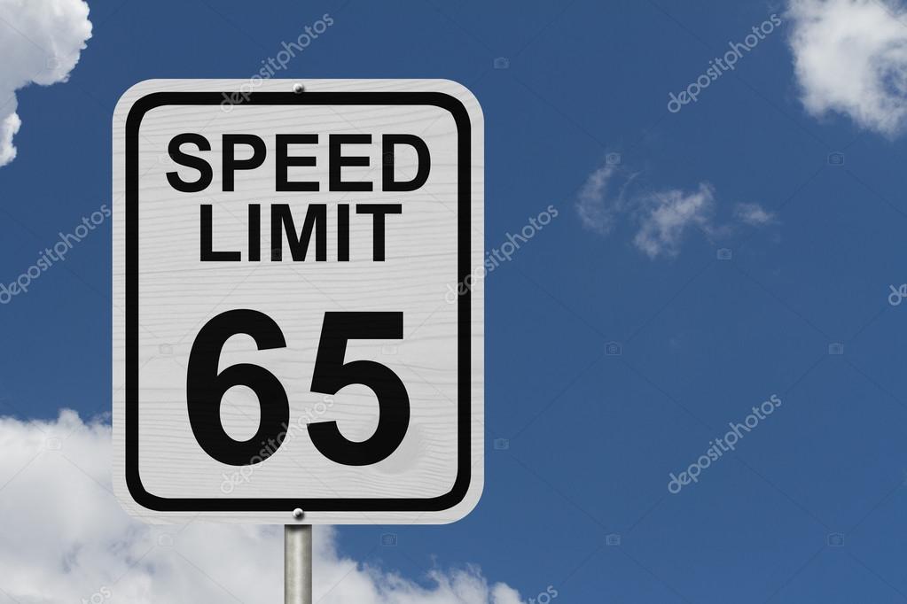Speed Limit Sign 65
