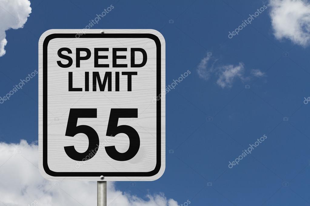 Speed Limit 55 Sign Stock Photo by ©karenr 37240693